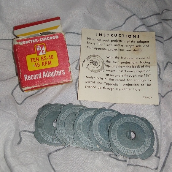 Webster-Chicago | Other | Vintage Webster Chicago 45 Rpm Record ...